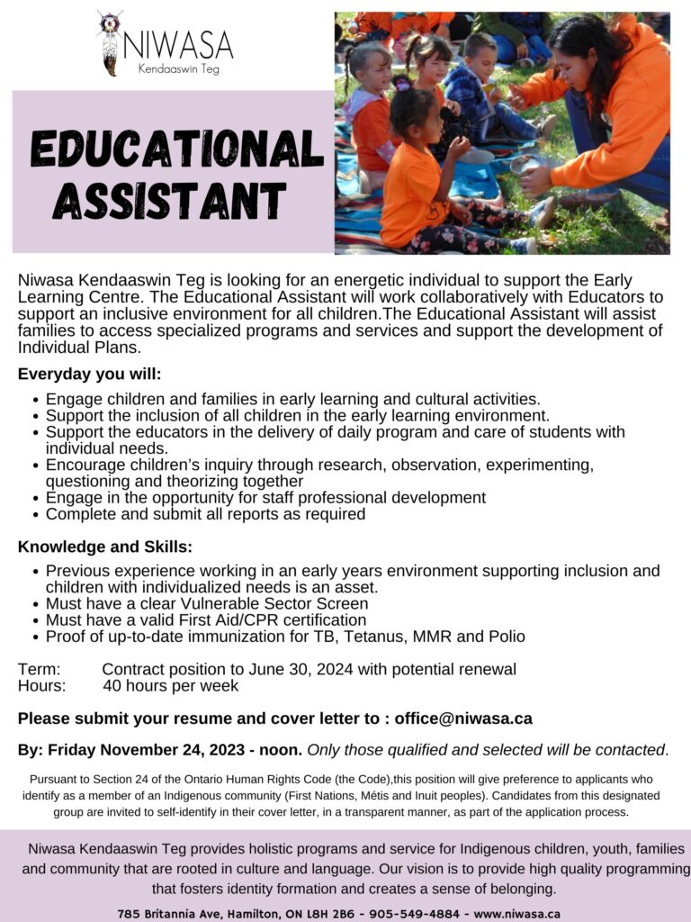 Careers – Niwasa Kendaaswin Teg